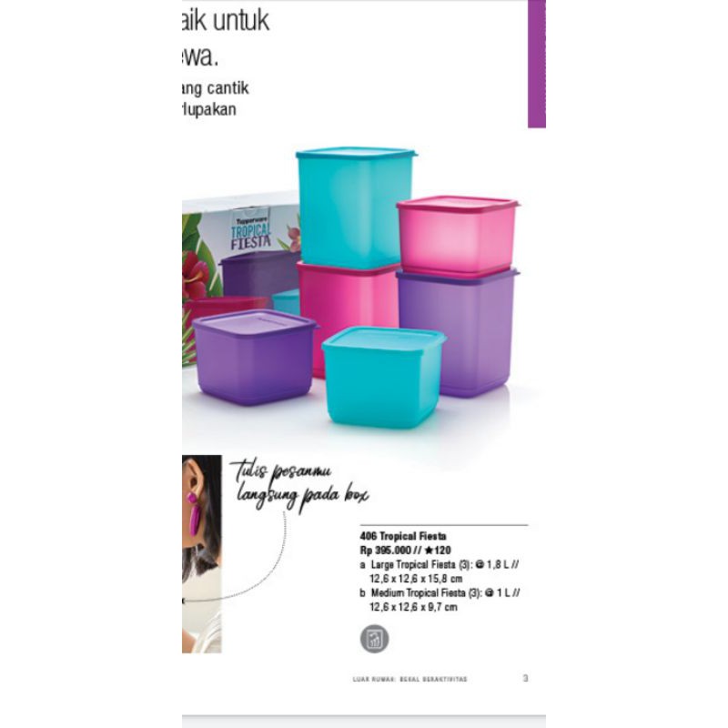 Jual tupperware tropical fiesta | Shopee Indonesia