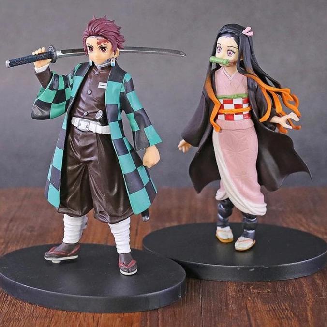 Jual Tanjiro Nezuko DXF Kimetsu No Yaiba Action Figure Demon Slayer ...