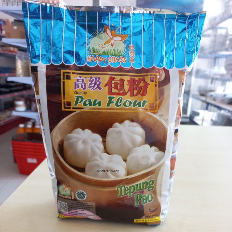Jual Happy grass tepung pau flour 1.3kg | Shopee Indonesia