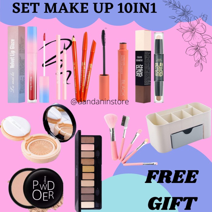 Jual PALETTE-MIX- PAKET SESERAHAN KOSMETIK WAJAH MAKE UP SET MURAH ...