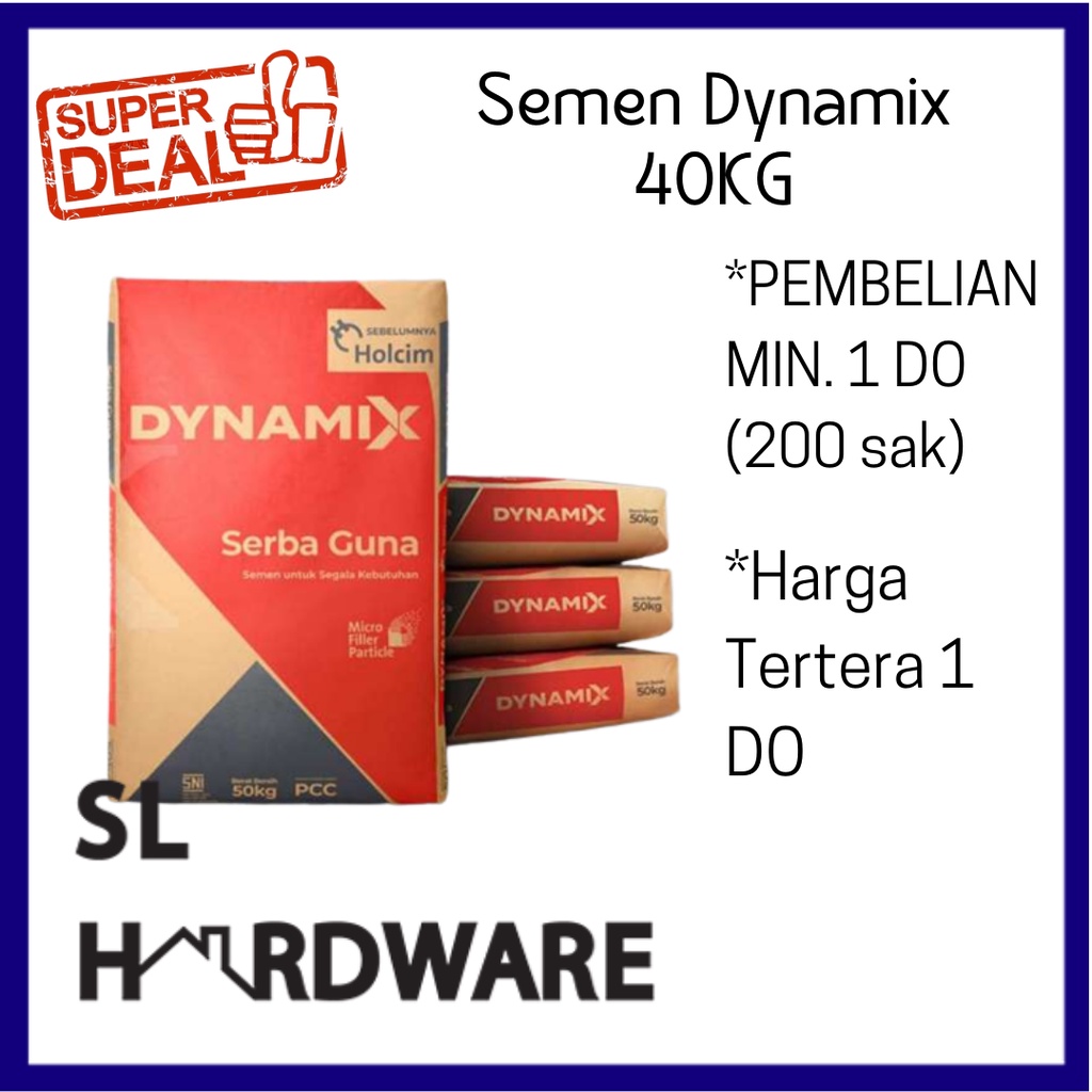 Jual Semen Dynamix Serba Guna 40Kg Original Berkualitas (PEMBELIAN MIN 1 DO) | Shopee Indonesia