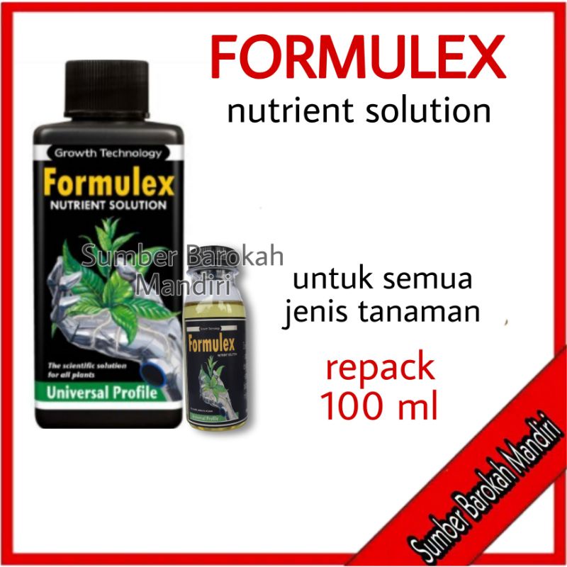 Jual Formulex 100 ml nutrient solution by growth technology nutrisi ...