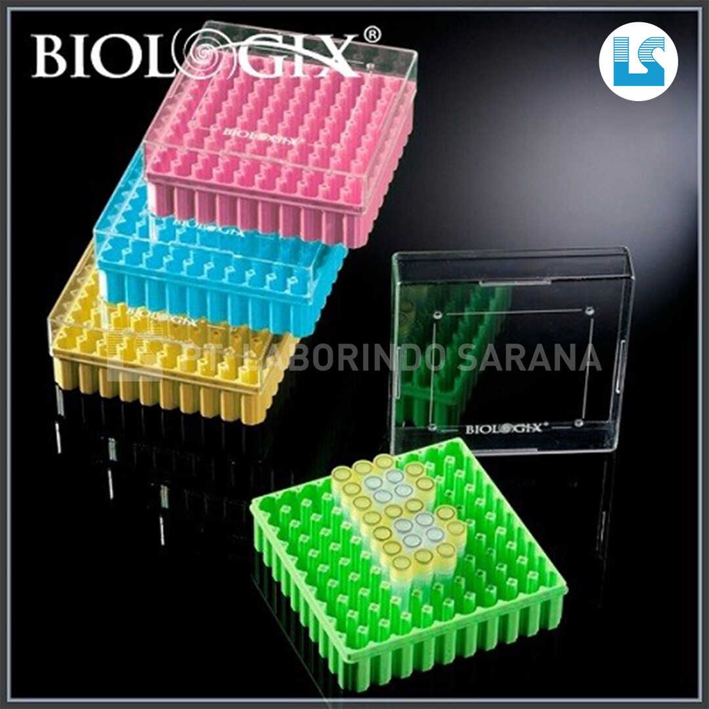 Jual Cryobox Plastic PC 100 well 5 colors ( -196ºC to 121ºC ...