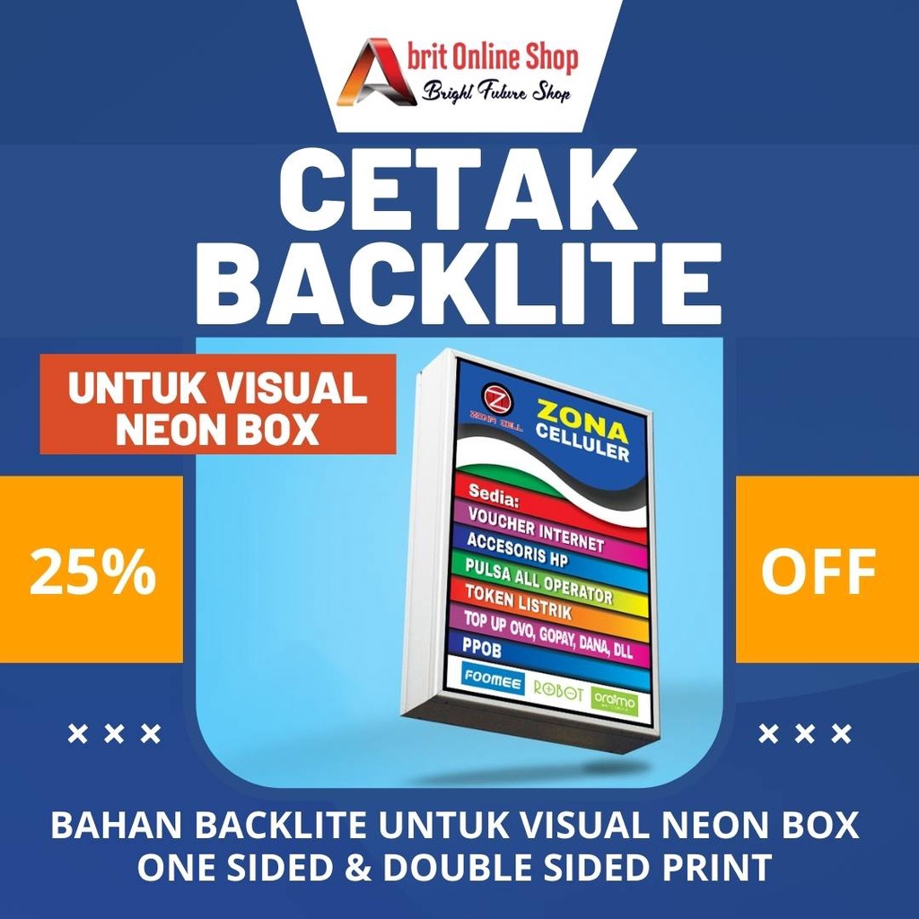 Jual CETAK BACKLITE BANNER BACKLITE NEON BOX | Shopee Indonesia