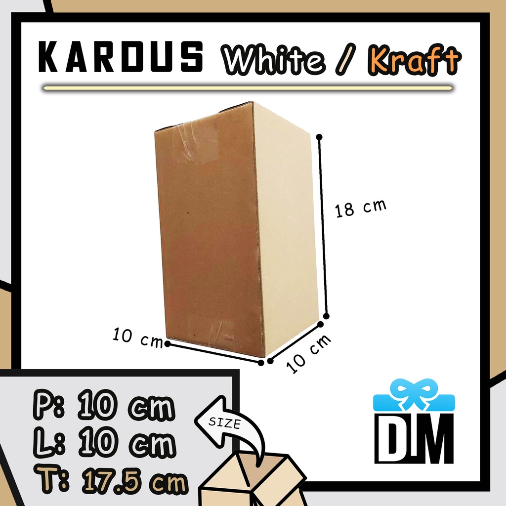 Jual Kardus 10 x 10 x 18 cm Dus Box 18x10x10 cm Kotak Packing 100 x 100 ...