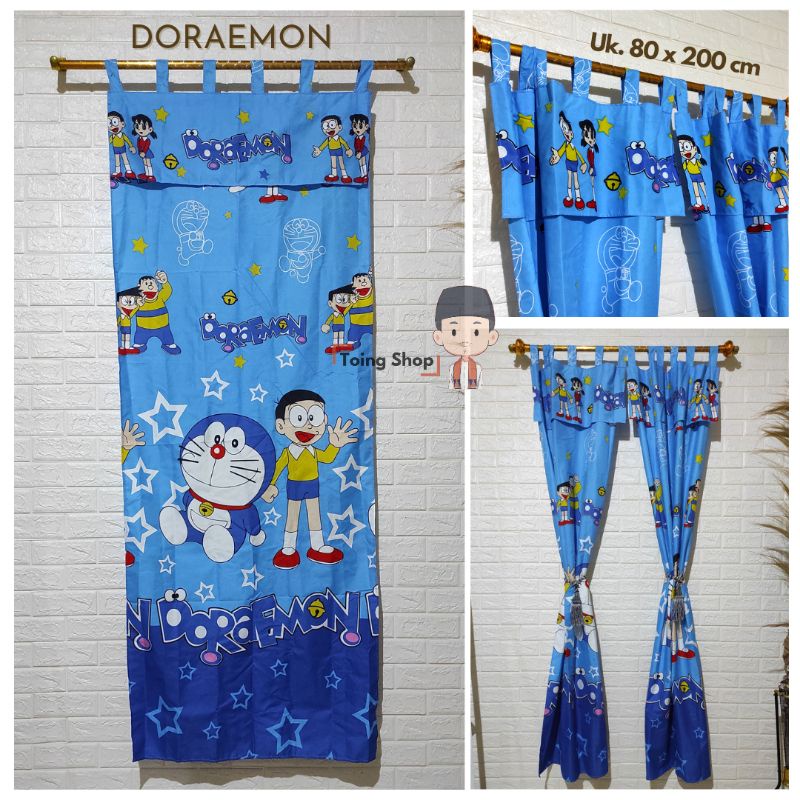 Jual GORDEN PINTU TALI MOTIF KARAKTER DORAEMON | Shopee Indonesia