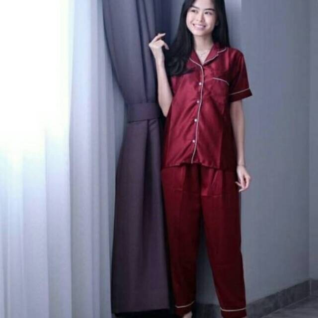 Jual Piama CP satin | Shopee Indonesia