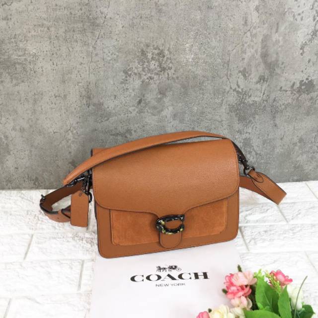 Jual COACH Tabby Large Leather Shoulder Bag pewter 1941 saddle tas ...