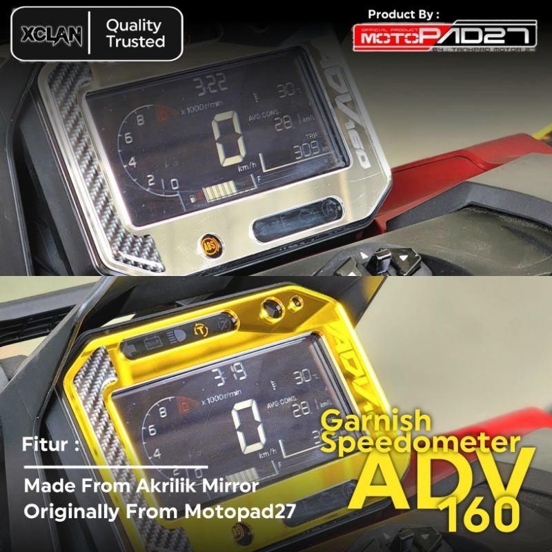 Jual Garnis Cover Speedometer ADV 160 Garnish Antigores Spidometer ADV ...
