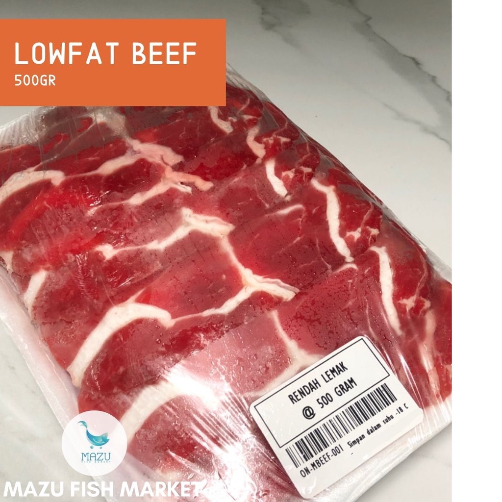 Jual Beef slice rendah lemak - daging sapi iris yakiniku shabu | Shopee ...