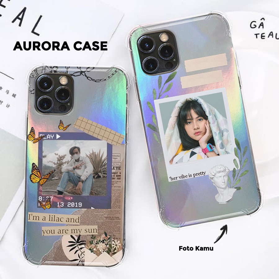 Jual Disimurah CUSTOM POLAROID Softcase AURORA HOLOGRAM ANTICRACK ...