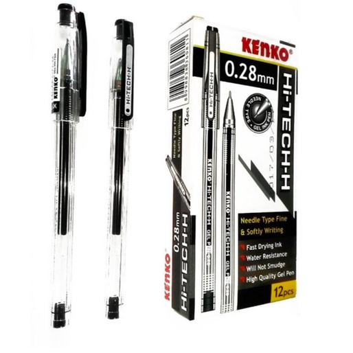 Jual ENISOO STORE - PULPEN GEL PEN KENKO HI TECH H 0.28 MM BALLPOINT ...