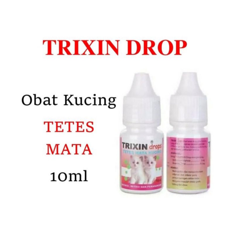 Jual TRIXIN DROP 10ml Obat Tetes Mata Kucing dan Infeksi Hidung ...