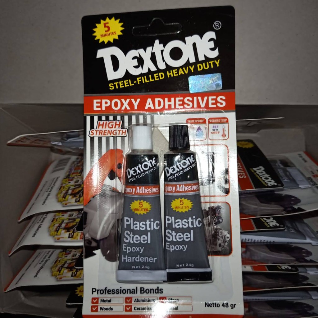 Jual Lem Besi Dextone 5 menit 48 gr - Still filled heavy duty - Epoxy ...