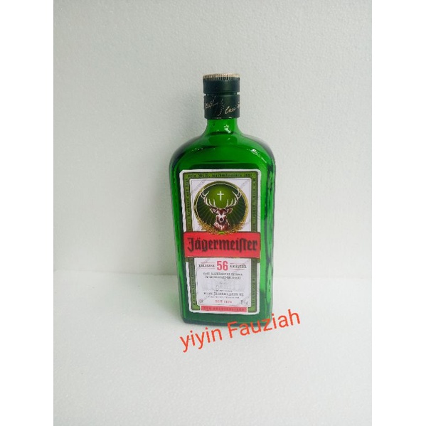 Jual Botol warna hijau botol pajangan botol bekas jager botol koleksi ...