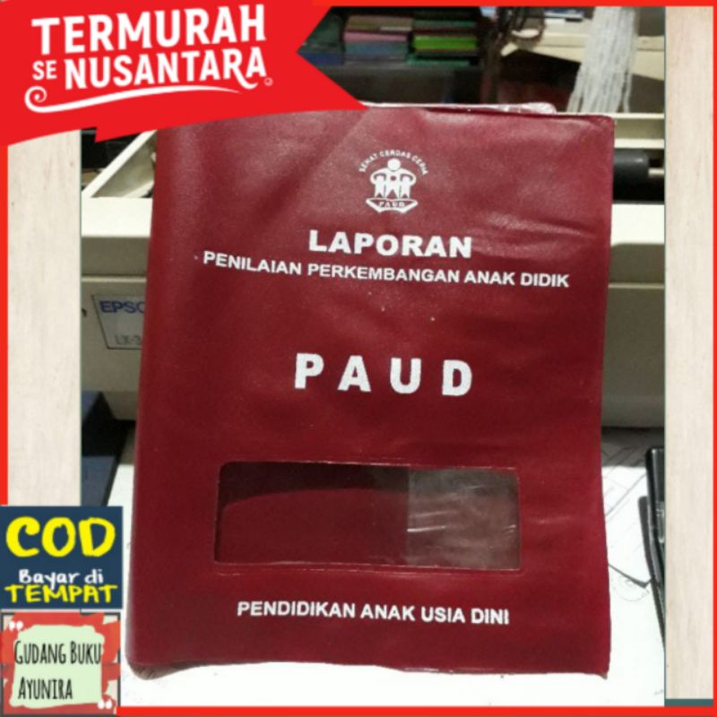 Jual Sampul Raport Paud Ukuran a5 / Buku Tulis, 16,5 x 21,5 cm/rapot paud/perlengkapan sekolah ...