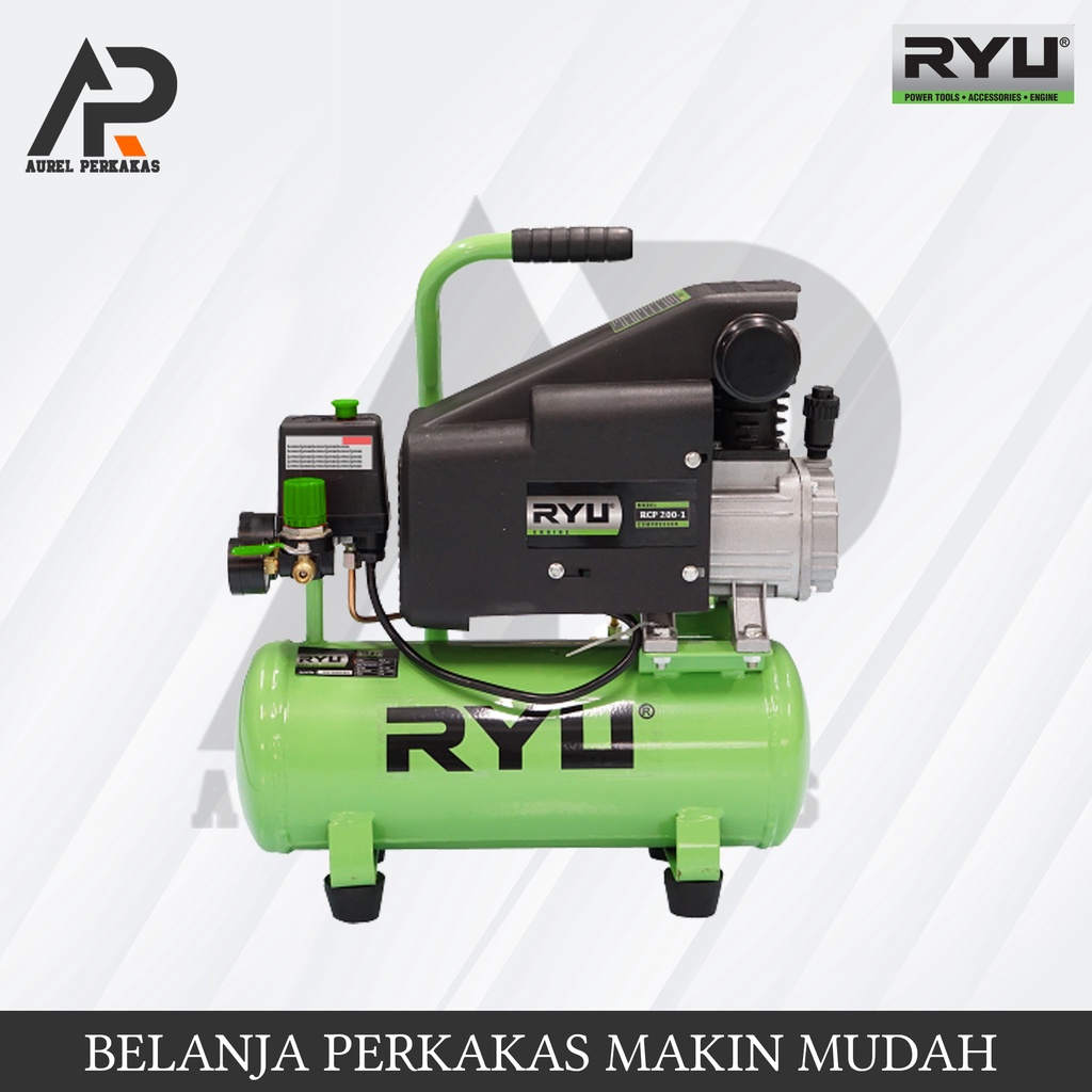 Jual RYU RCP200-1 Kompresor 2 HP 2HP 35 Liter Portable Compressor | Shopee Indonesia