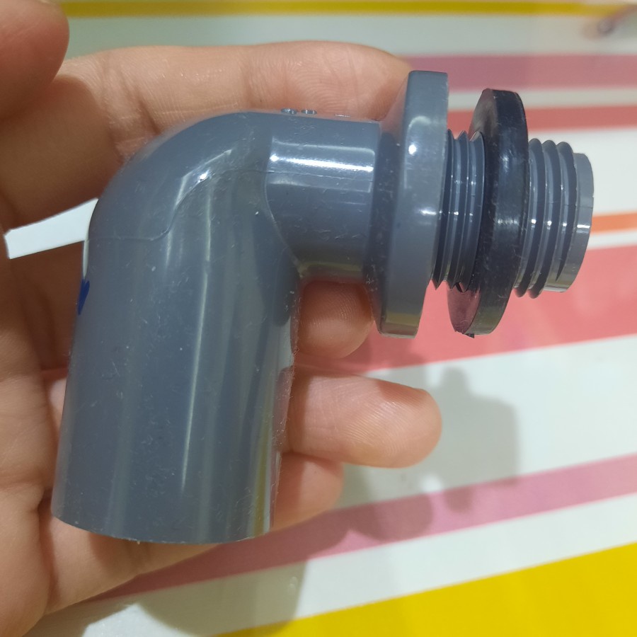Jual valve elbow 1/2" inch keni elbow knee drat luar 1/2" inch AW PVC ...