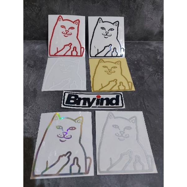 Jual STICKER RIPNDIP STICKER ANIMASI KUCING STICKER MOBIL MOTOR CUTTING ...
