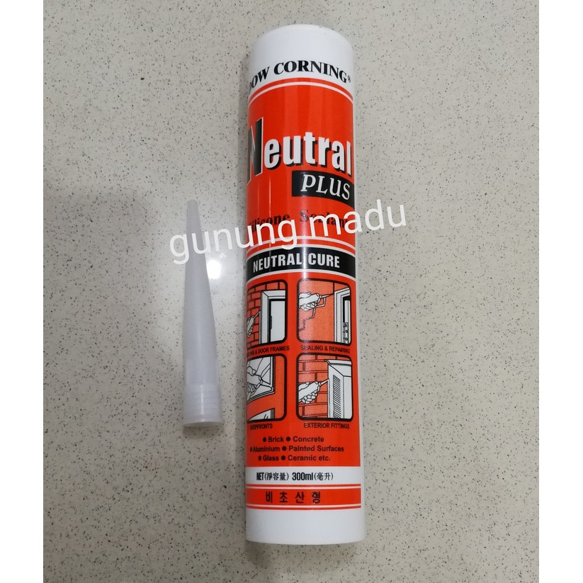 Jual LEM KACA DOW SIL NETRAL PLUS CLEAR / LEM SILICONE SEALANT NEUTRAL | Shopee Indonesia