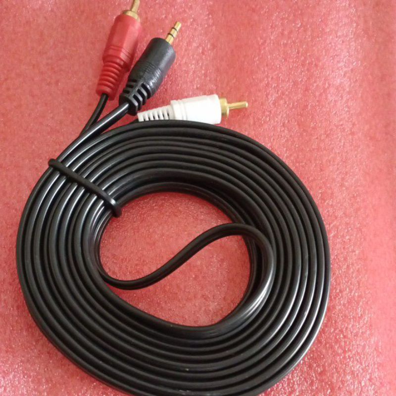 Jual Kabel Audio 1 - 2 Cable Audio Jack Mini 3.5mm To 2 Rca 5 Meter ...