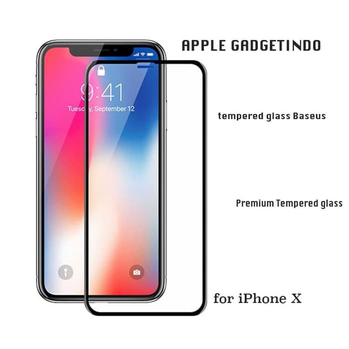 Jual Tempered glass iphone X ( Baseus ) / standart HD | Shopee Indonesia