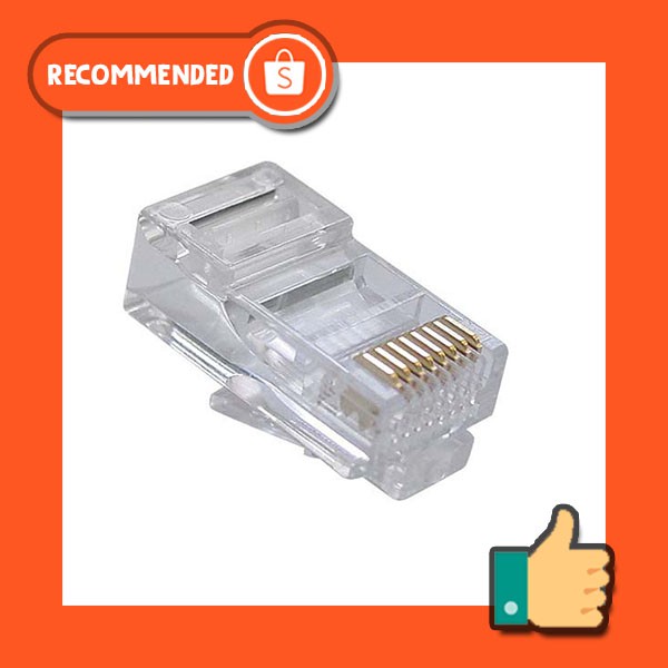 Jual RJ45 Connector LAN Jack RJ 45 Satuan per 100 | Shopee Indonesia
