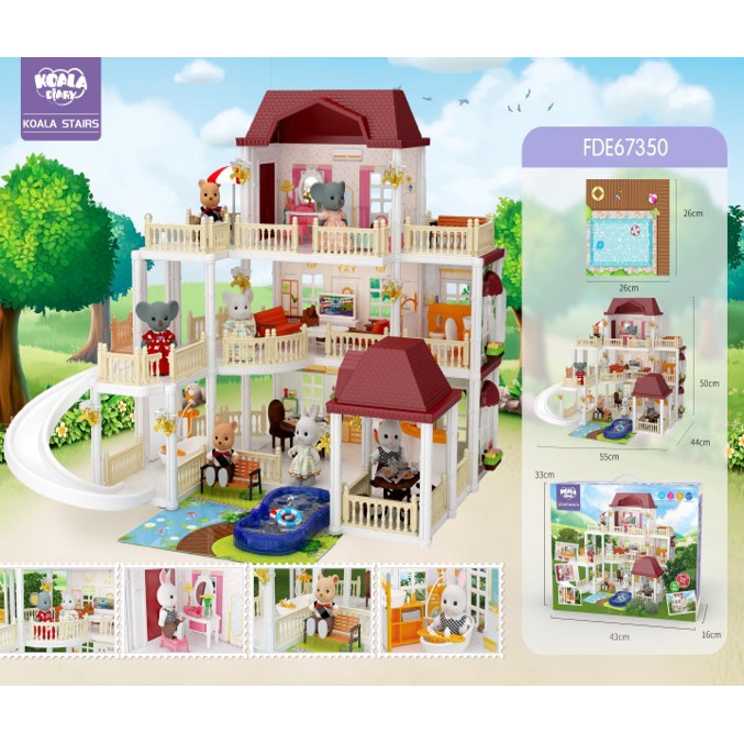 Jual KOHJ Mainan Koala Diary koala diary villa set mainan rumah2an ...