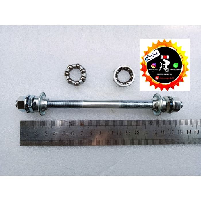 Jual Ta PAKET AS RODA 10MM BELAKANG SEPEDA + PELOR | Shopee Indonesia