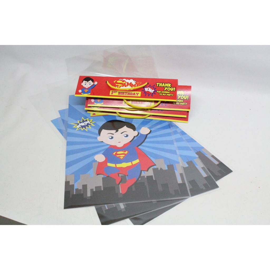 Jual plastik snack baby superman / plastik bingkisan snack baby ...