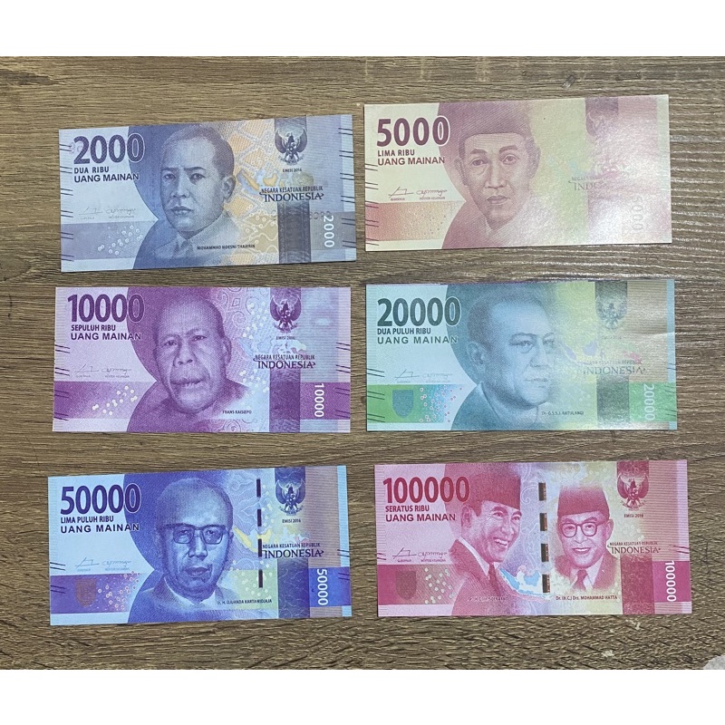 Jual uang mainan untuk buket uang lama dan baru (perlembar) | Shopee ...