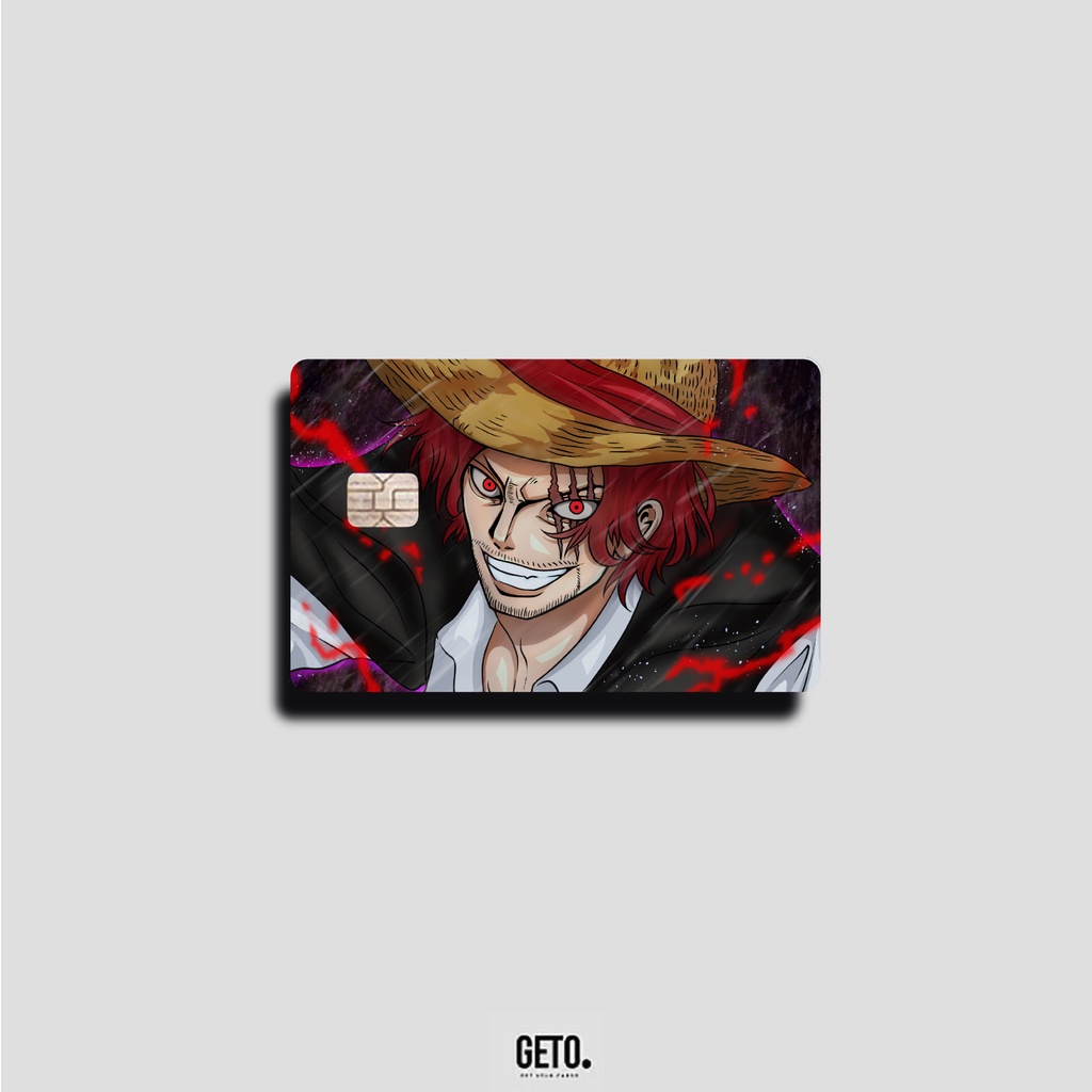 Jual Stiker Sticker Skin Kartu Atm Anime One Piece RED Special Hologram ...