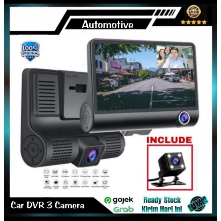 Jual Triple Camera CCTV DVR Lensa Mobil 3 Lensa Cam Dashcam HD 3in1 ...