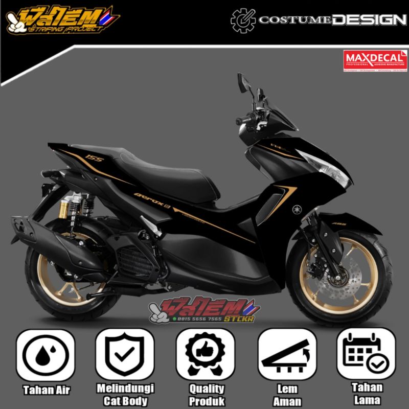 Jual STRIPING AEROX NEW 155 NVX 155 MODEL LIST SIMPLE TRANSPARAN ...