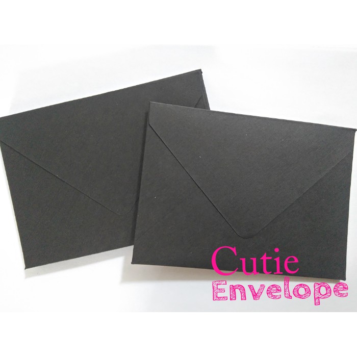 Jual Amplop warna hitam, custom ukuran 105mm x 148mm | Shopee Indonesia