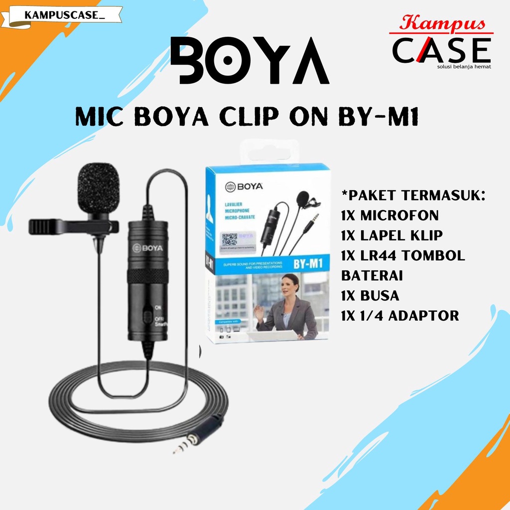 Jual Microphone Boya Shotgun Mic BY-MM1 CardioId Camera Vlogging For ...