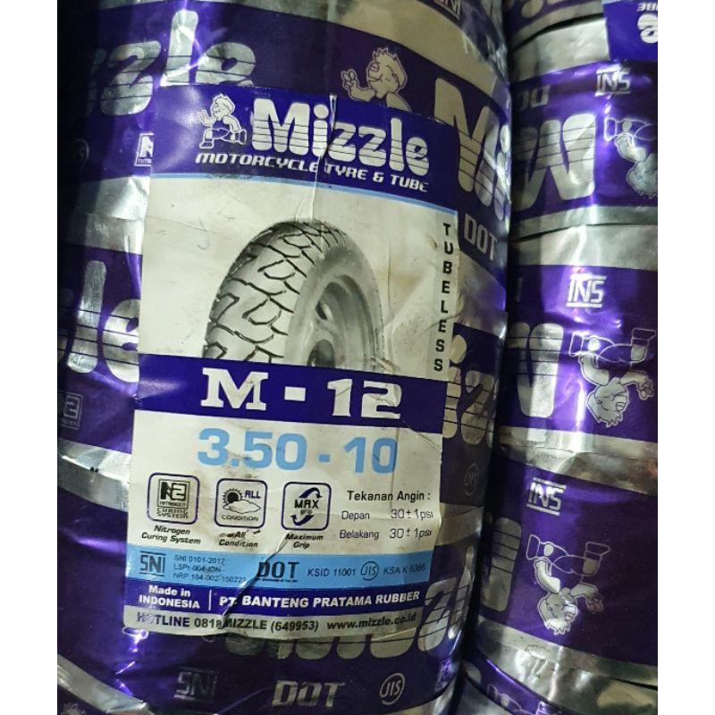 Jual BAN LUAR MOTOR MIZZLE M09 M12 350-10 TUBELESS Vespa | Shopee Indonesia