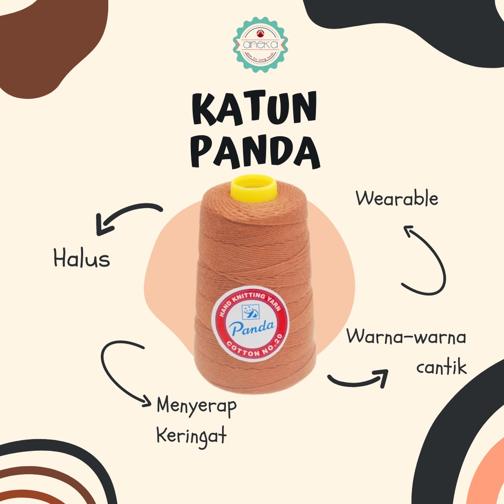 Jual KATALOG - Benang Rajut Katun Panda / Cotton Yarn 1 | Shopee Indonesia