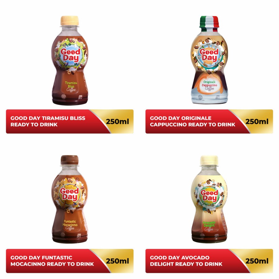 Jual Good Day Instant Coffee RTD / Kopi Instan Aneka Rasa Kemasan Botol ...
