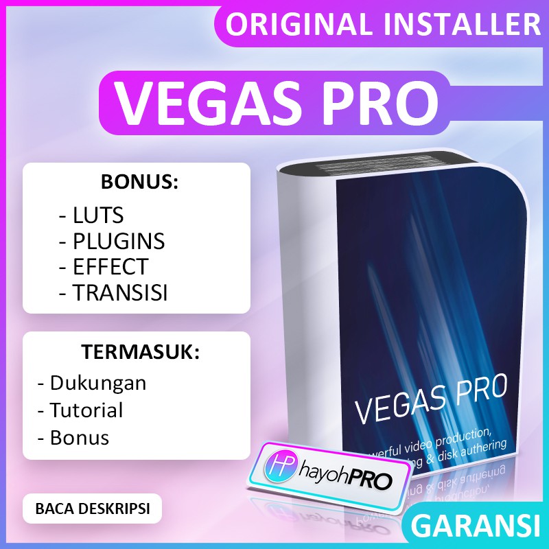 Jual Vegas Pro 18 + Boris FX Continuum Film Style FULL VERSION | Shopee ...