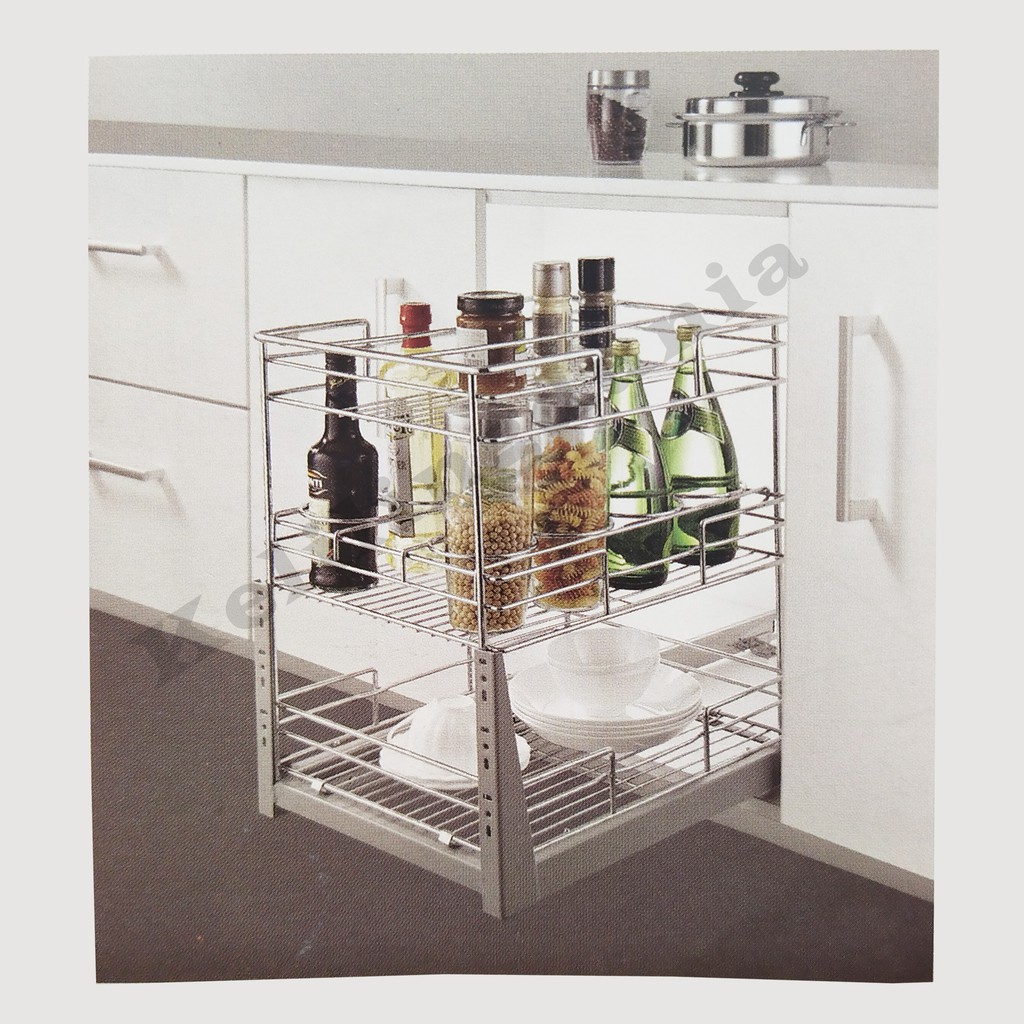 Jual Rak Vitco XC 29022F Botol Gelas Mangkuk Piring Bumbu Sistem Tarik ...