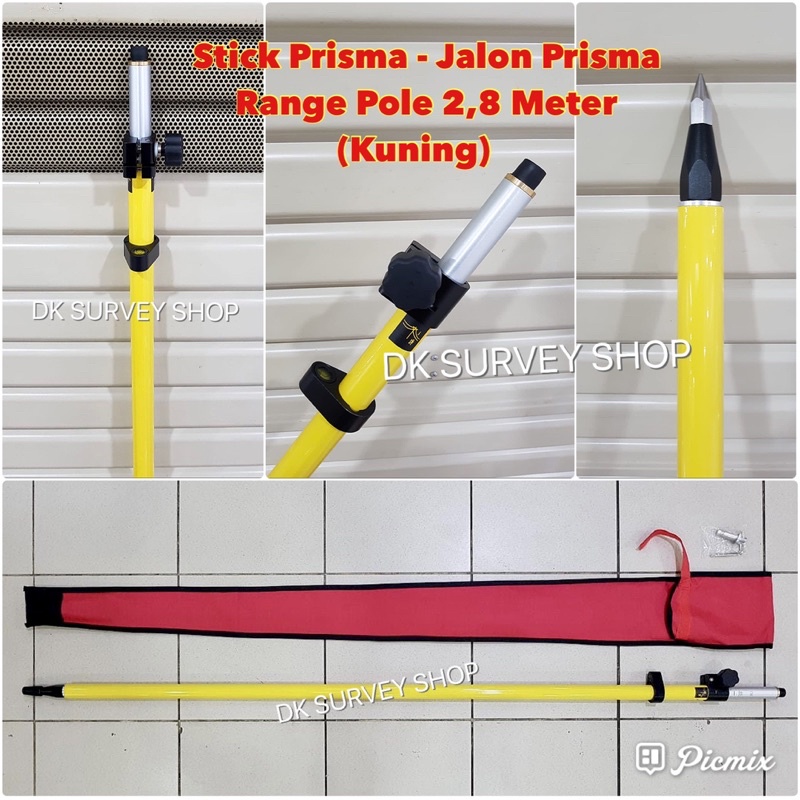 Jual Telescopic Range Pole atau Prism Pole atau Pole Stick atau Jalon ...