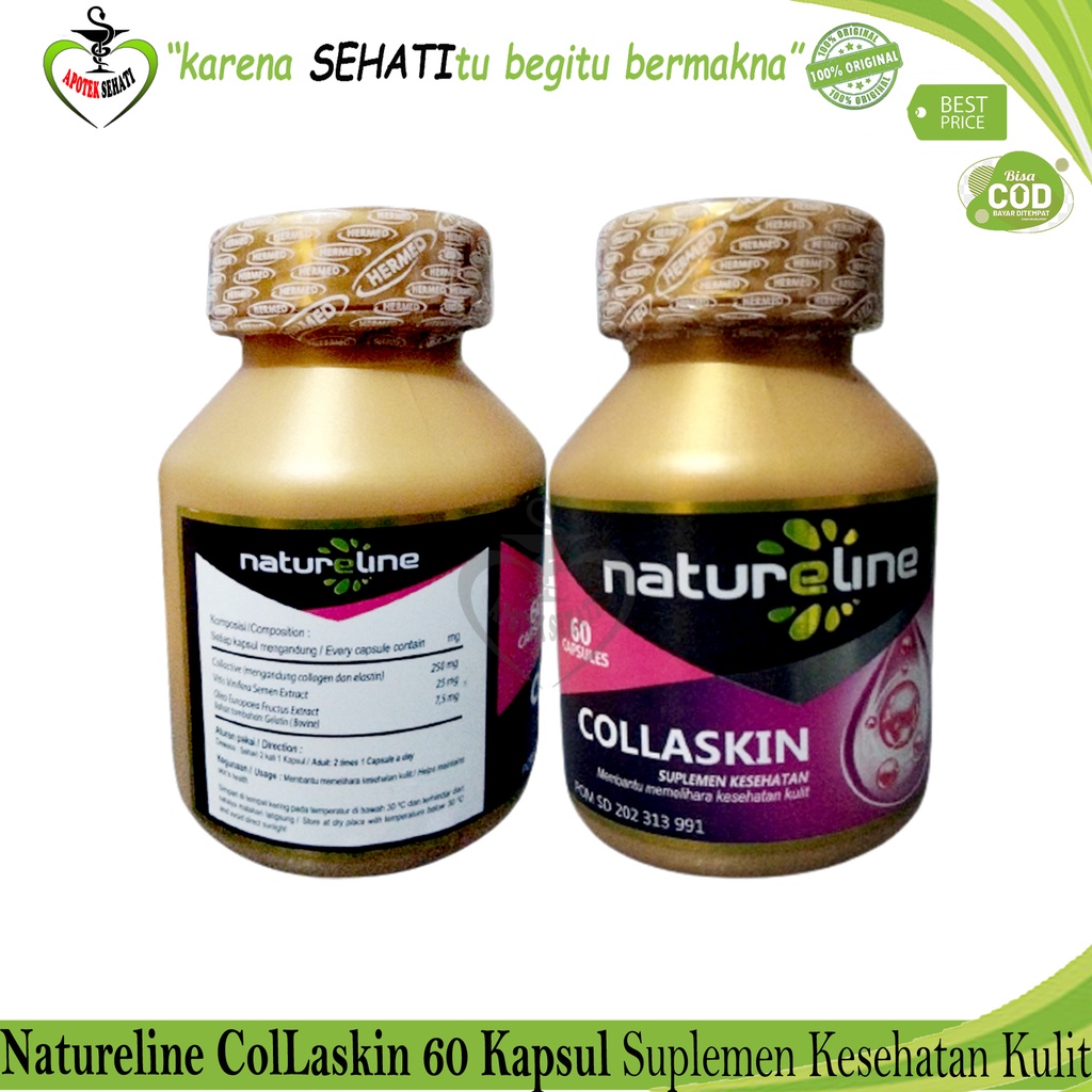 Jual Natureline Collaskin Memelihara Kesehatan Kulit 60 Kapsul Vitamin ...