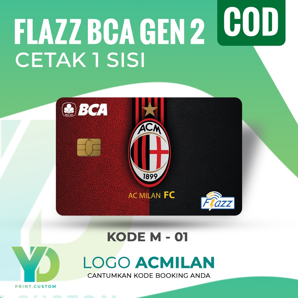 Jual Kartu toll flazz Gen 2 BCA / Emoney AC milan | Shopee Indonesia