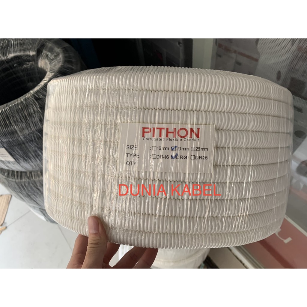 Jual Selang Flexible Conduit 20mm/Selang AC Pipa Listrik 20 mm PITHON ...