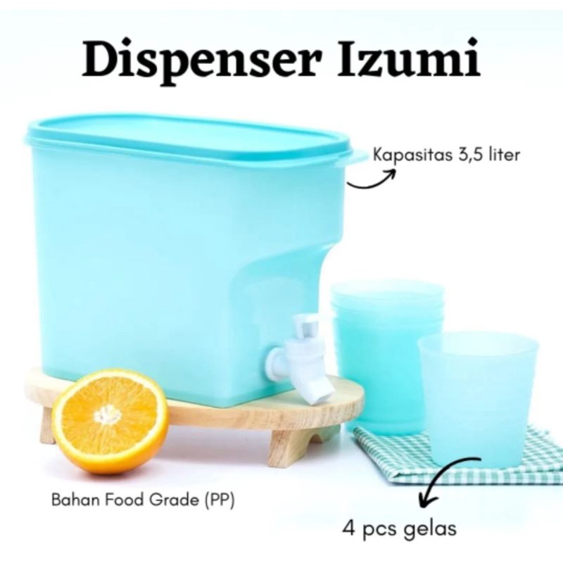 Jual Dispenser Izumi Set 4 Pcs Gelas | Shopee Indonesia