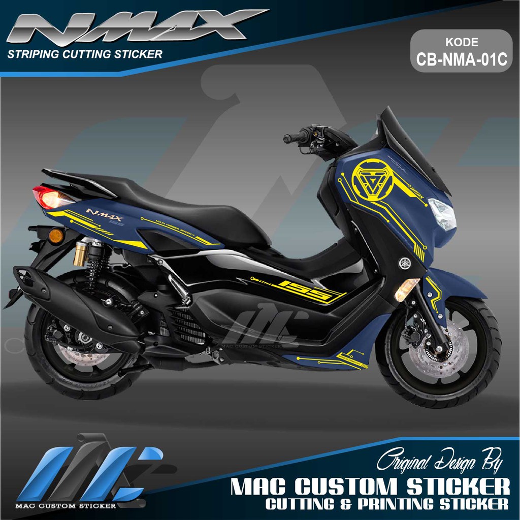Jual CUTTING STICKER NMAX NEW - STIKER NMAX 2020 - UNTUK NMAX BIRU - CB ...