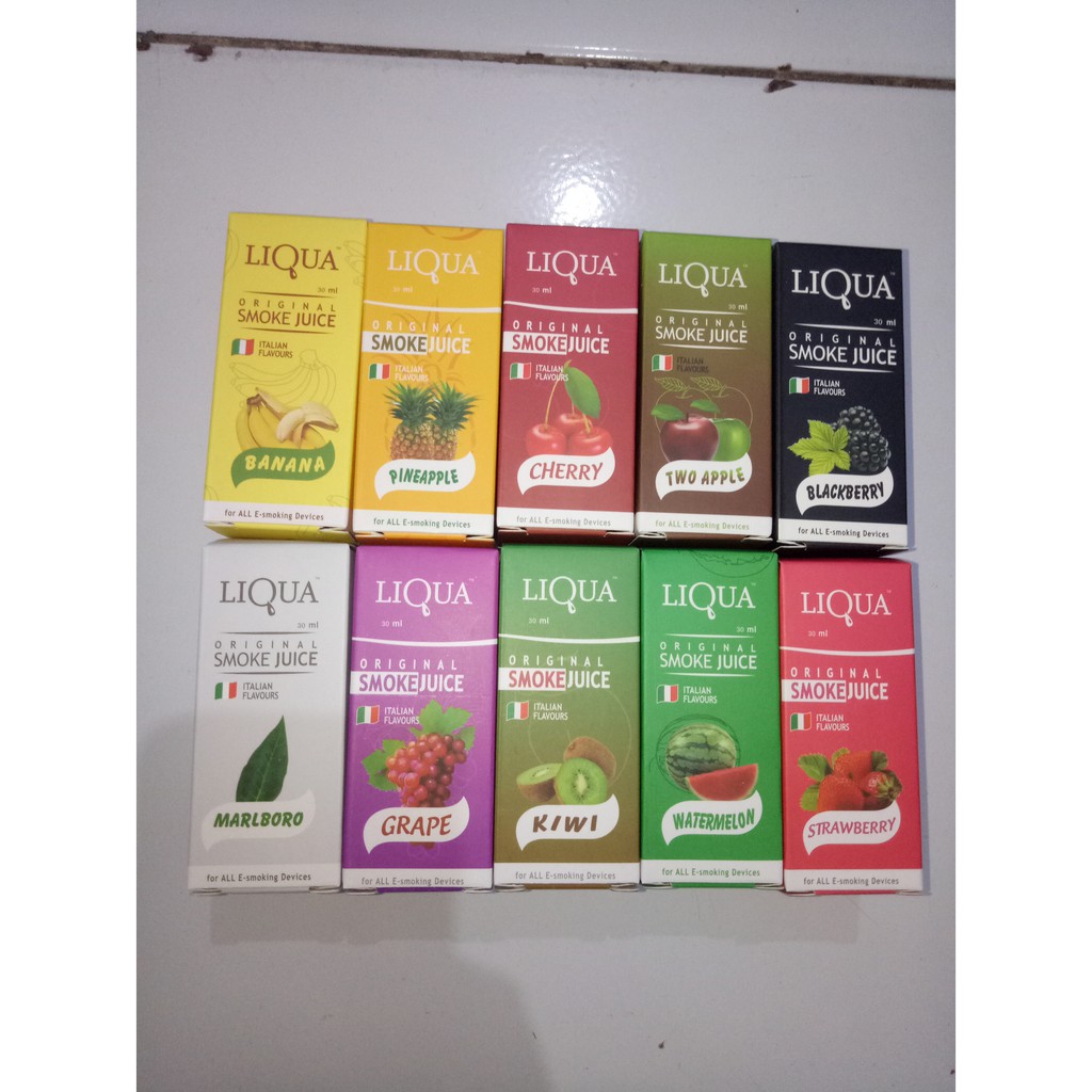 Jual Liquid liqua 30ml, Refill Rokok Elektrik | Shopee Indonesia