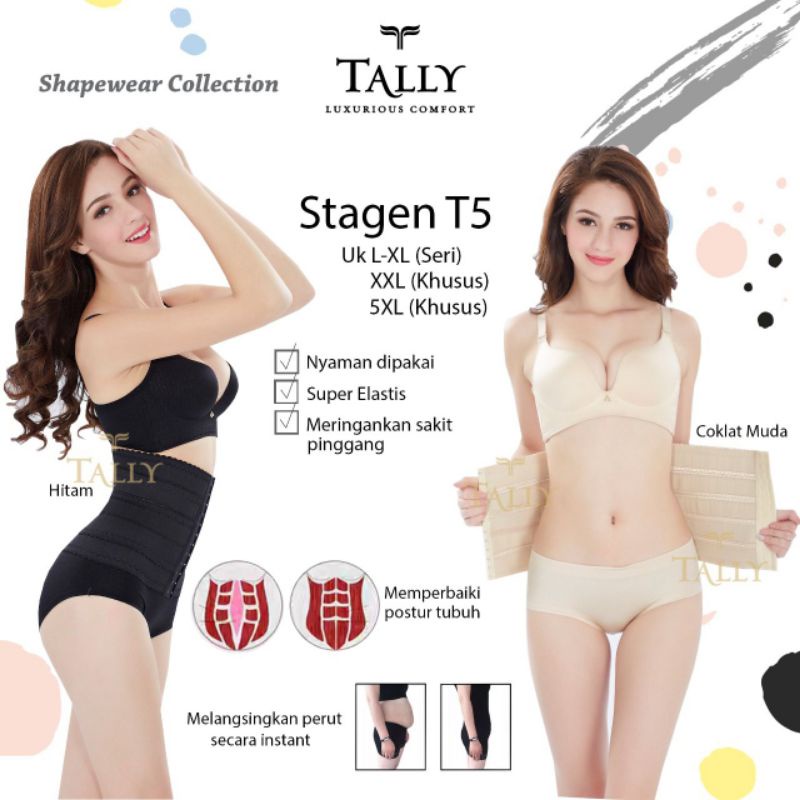 Jual TALLY STAGEN / CORSET T5 | MODEL KAIT | SIZE L - XXXXL | Shopee Indonesia