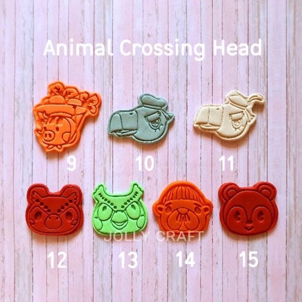 Jual Cookie cutter ANIMAL CROSSING HEAD 9-15 (pilih 1 motif) | Shopee ...